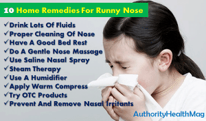 How To Get Rid Of A Runny Nose | Home Remedies And OTC