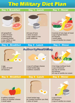 Military Diet Substitutions – Simple 3-Day Diet Plan Swaps