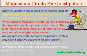 Does Magnesium for Constipation Work? (Magnesium Citrate)